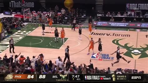 Bobby Portis Gets Called For A Foul Turns Into Usain Bolt Gets A Tech 2021 Finals Game 6