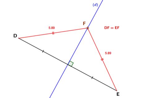 propriétés de la médiatrice géométrie du triangle hauteurs et