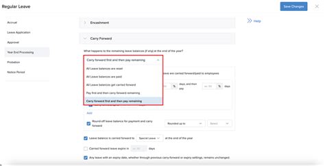 Configuring Regular Leave
