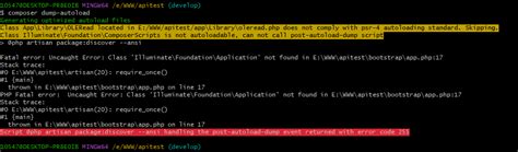 Laravel运行项目提示composerautoloadrealphp问题 流浪2024 博客园
