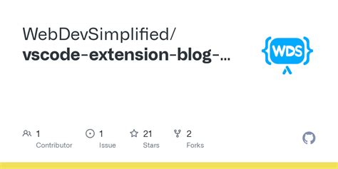 Github Webdevsimplified Vscode Extension Blog Searcher