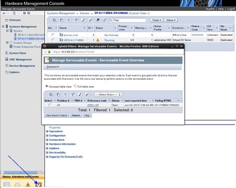 error codes seen on the power hardware management console hmc