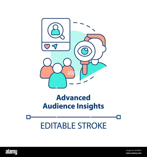 Advanced Audience Insights Concept Icon Stock Vector Image And Art Alamy
