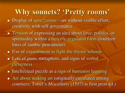 Ppt The Sonnet Game Powerpoint Presentation Free Download Id145507