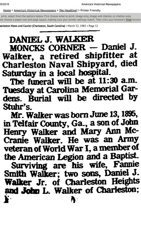 Daniel James Walker Sr 1895 1982 Find A Grave Memorial