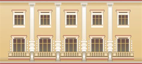 Seamless Pattern Of Retro Arch Windows Engraving Vector Image