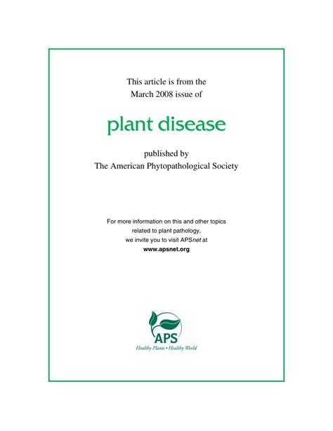 Pdf Isolation And Variation In Virulence Of Single Spore Isolates Of