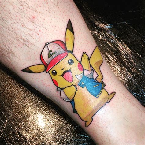 Ash And Pikachu Tattoo