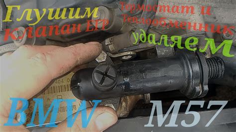 Удаляем клапан ЕГР, а точнее Удаляем Теплообменник и Термостат ЕГР. M57 ...