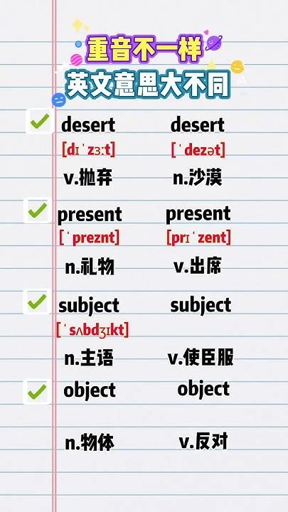 212 单词重音不一样，英文意思大不同 英语 背单词 磁力万合 Youtube