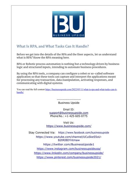 Ppt What Is Rpa And What Tasks Can It Handle Powerpoint Presentation Id 11936397