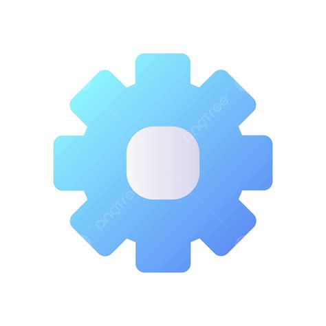 Flat Ui Icon For Pixelperfect Settings With Gradient Color Scheme