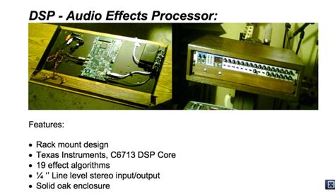 Dsp Audio Effects Processor By Brian Tuley At