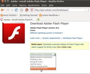Installing Flash On Ubuntu