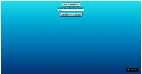 React And Localstorage Forked Codesandbox