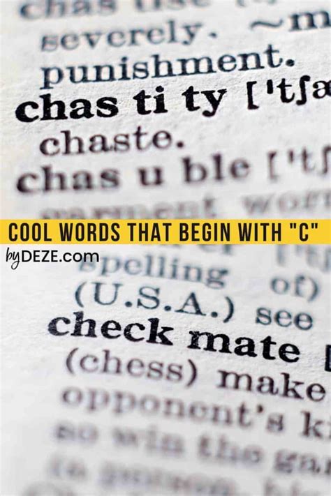 Positive Words That Start With C Adjectives More ByDeze