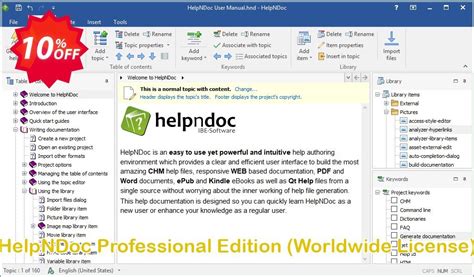 Helpndoc Professional Edition Worldwide Plan Coupon Code Dec 2025 10