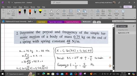 Engineering Mathematics Excercise Of 2nd Order Ode Part Three Youtube