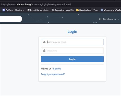 next page when login not working · issue 886 · codalab codabench · github