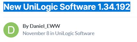 New UniLogic Software 1 34 192 UniLogic Software Unitronics Support