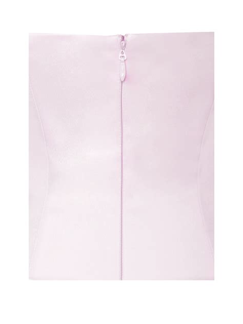 Aubrey Pink Satin Bubble Hem Mini Dress Miss Circle