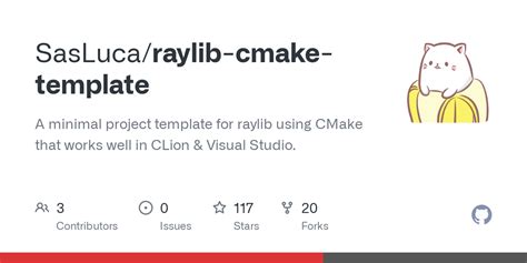 Github Sasluca Raylib Cmake Template A Minimal Project Template For Raylib Using Cmake That