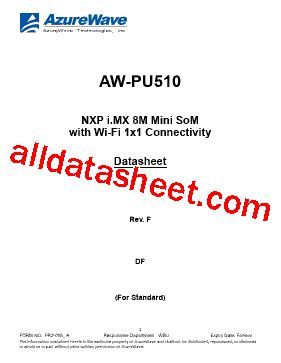 MIMX8MMSDVTLZDA Datasheet PDF List Of Unclassifed Manufacturers