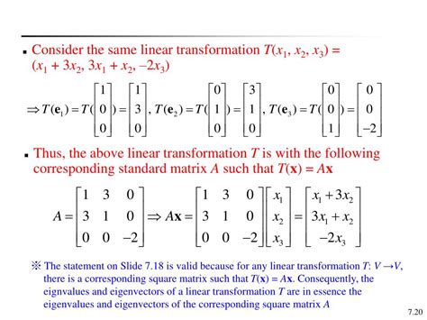 Ppt Chapter 7 Eigenvalues And Eigenvectors Powerpoint Presentation