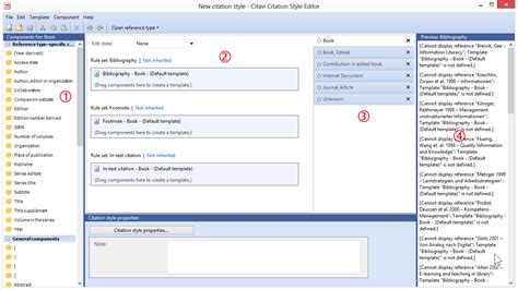 Citavi In Detail Using Citation Styles Creating Citation Styles Creating A New Citation Style