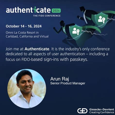 Arun Raj On Linkedin Authenticate2024 Fidoalliance Passkeys Cybersecurity Authentication