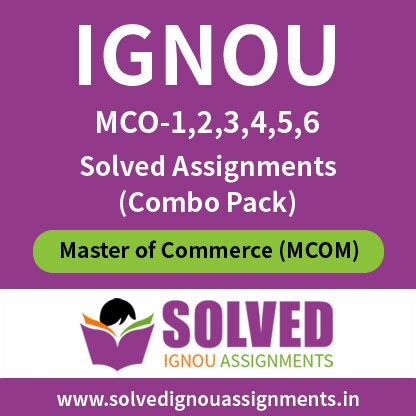 IGNOU MCOM Nd Year MCO Solved Assignment