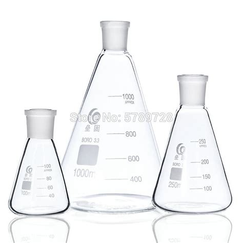 1pcs High Borosilicate Glass Triangular Flask With Vicedeal