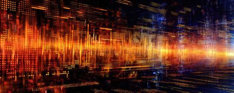 Abstract Background With A Mosaic Of Digital Circuitry And Binary Code Symbolizing Technology