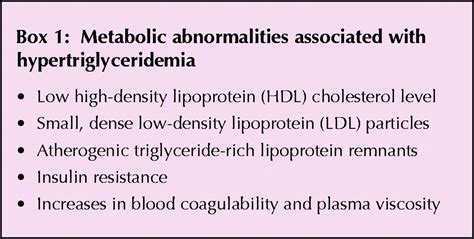 Common Problems In The Management Of Hypertriglyceridemia Cmaj