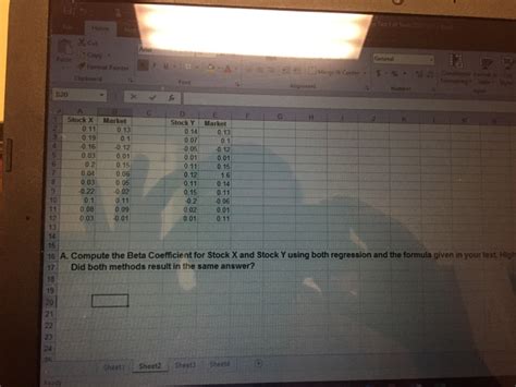 Solved Compute The Beta Coefficient For Stock X And Stock Chegg Com