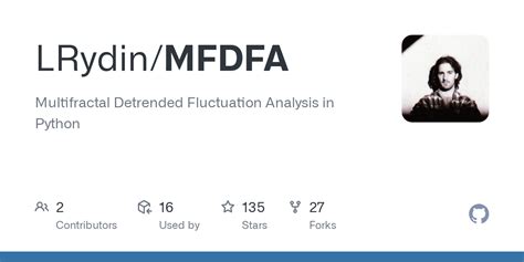 Github Lrydinmfdfa Multifractal Detrended Fluctuation Analysis In Python