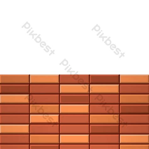 Brick Wall Texture Vector Cartoon Bricks Art Background Design Png