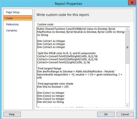 how to create a heat map graph in ssrs 2016