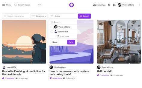 How To Search For Voxel Posts By Author Voxel Addons