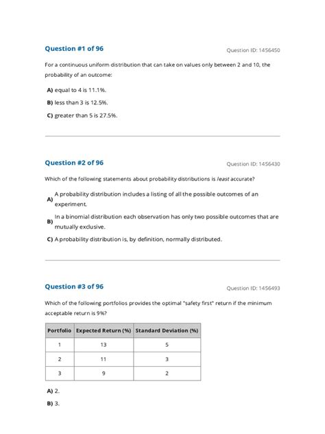 Reading 4 Common Probability Distributions Pdf Probability