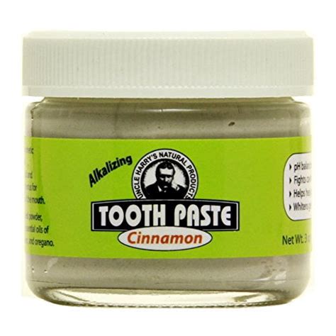 Uncle Harrys Fluoride Free Toothpaste Cinnamon 3 Oz Glass Jar