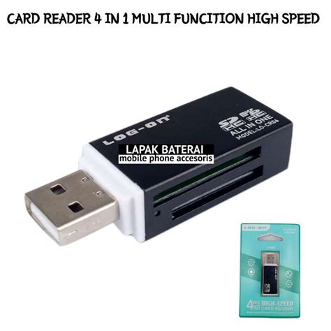 Promo Log On Card Reader 4 In 1 Lo Cr06 Multifunction High Speed Data Transfer Diskon 50 Di