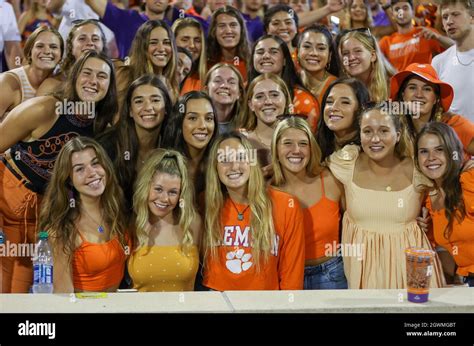 Clemson Sc Usa 2nd Oct 2021 Fans In The Clemson Student Section
