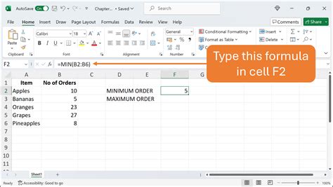 Chapter 5 Count Min And Max Functions Microsoft Excel For Absolute