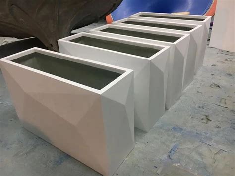 White Cement Rectangular Grc Planter 30mm At ₹ 2505piece In Banka