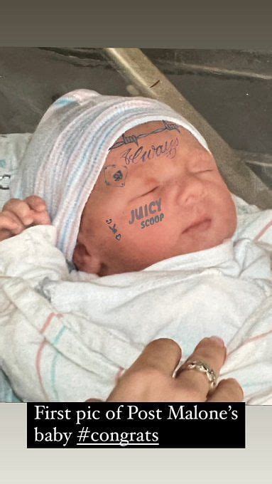 Thats Too Cute Fans Rejoice As Post Malone Announces Engagement And Birth Of Daughter