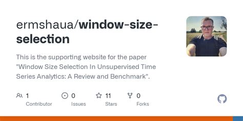 Github Ermshauawindow Size Selection This Is The Supporting Website For The Paper Window