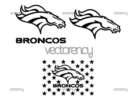 Denver Broncos Stencil Vectorency