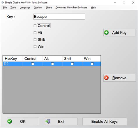 Simple Disable Key 1214 Keyboard Manager Software Simple Disable Key 1214 Keyboard Manager Software