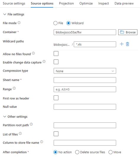how to call sharepoint end point to load excel from a row a6 as header